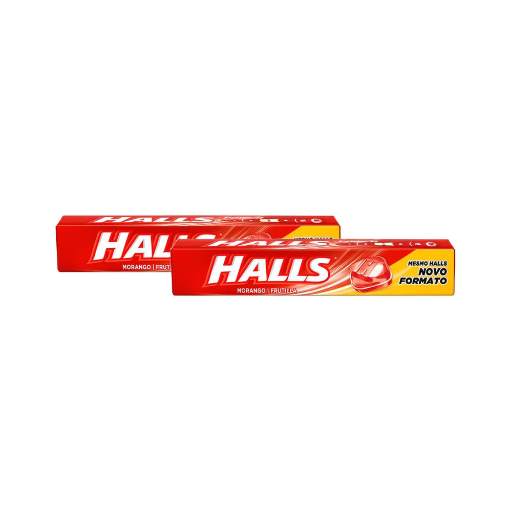 Kit 2 Bala Halls Morango 28g | Shopee Brasil
