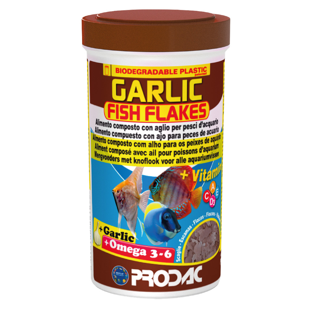 RACAO PRODAC GARLIC FISH FLAKES 50G | Shopee Brasil