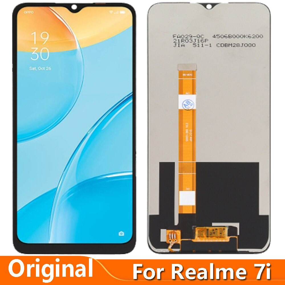 6.5 " LCD Original Para OPPO Realme 7i Global Helio G85 RMX2193 RMX2103 ...