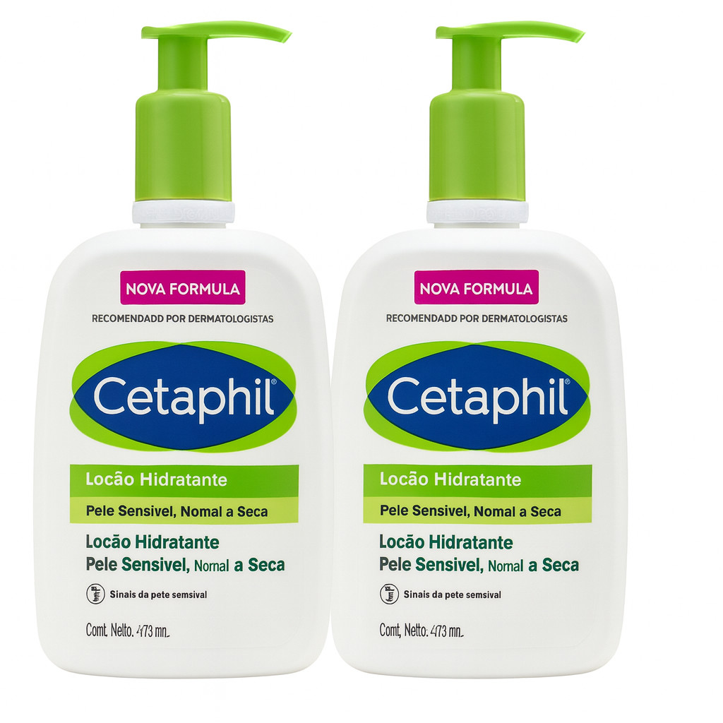 Kit 2 Unidades Loção Hidratante Cetaphil 473ml – Corpo e Rosto ...
