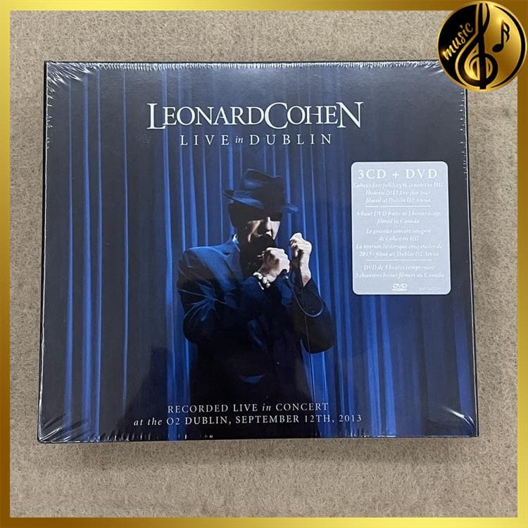 Leonard Cohen Live In Dublin 3CD+DVD Original Album [Lacrado] Brand New ...