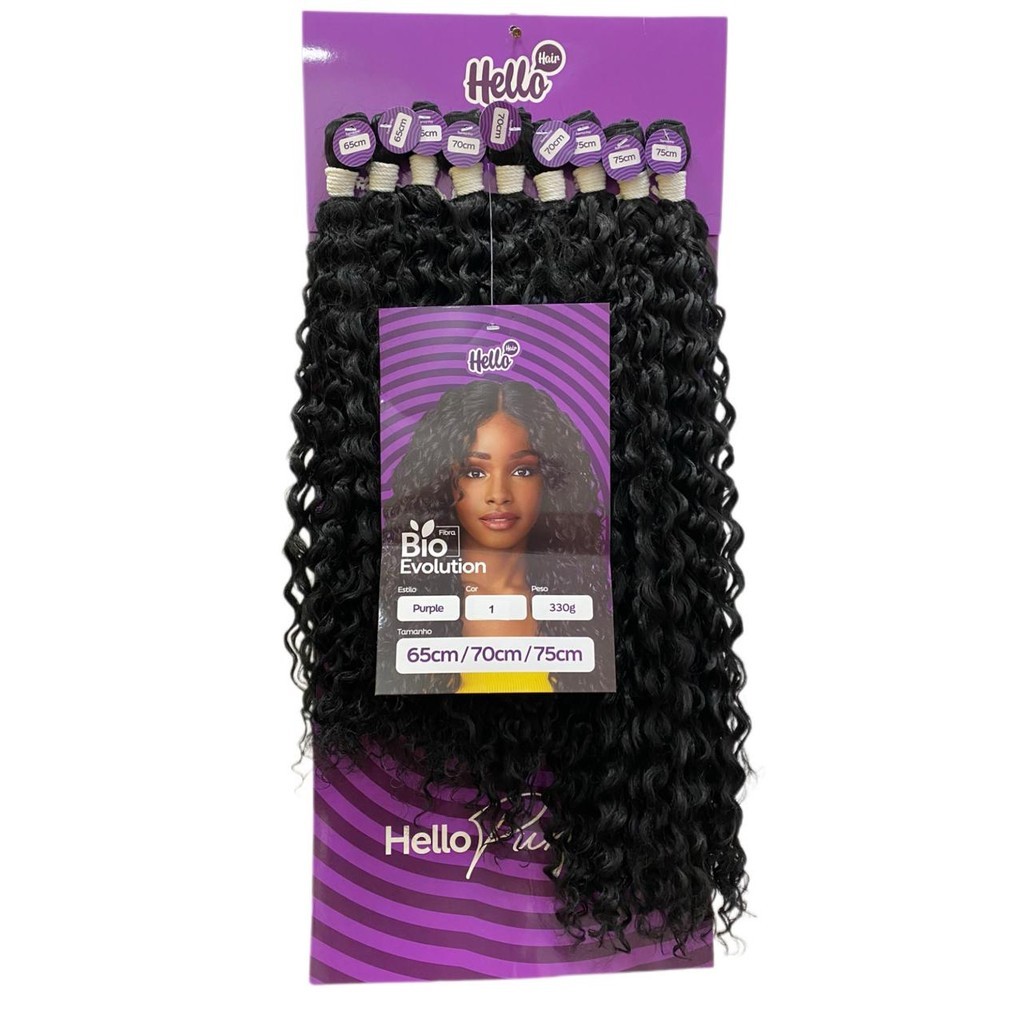 Cabelo Entrelace BioFibra Evolution - Hello Hair - Purple 330g | Shopee ...