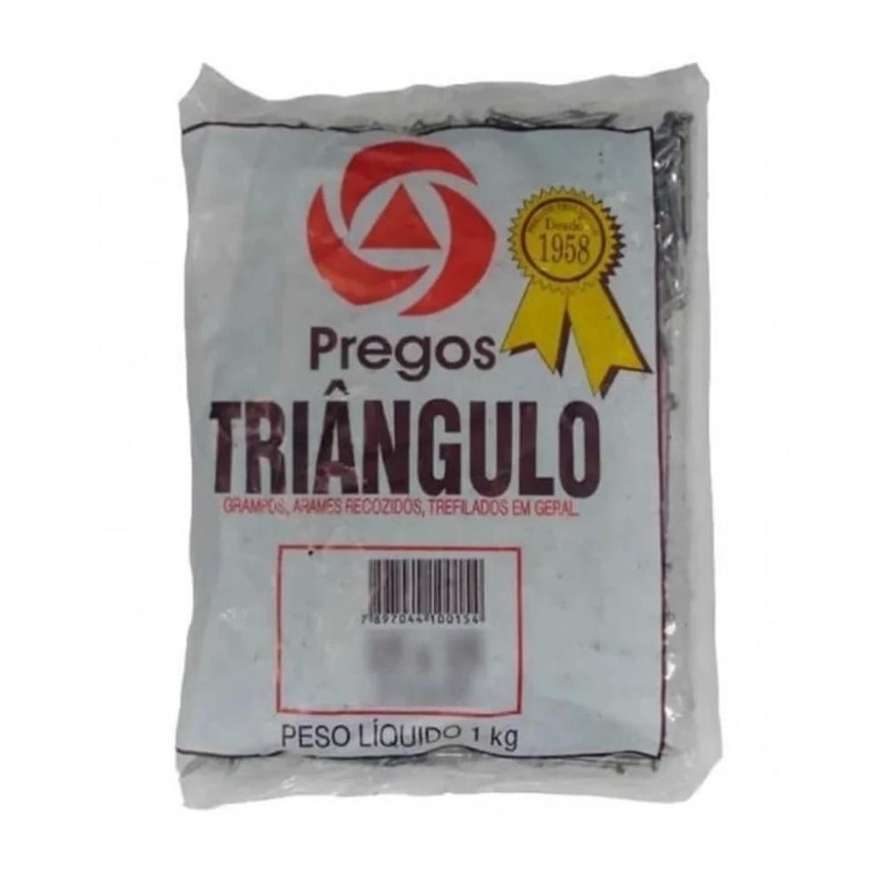 PREGO TRIANGULO 15X7/8 PARA TACO PACOTE 1 KG | Shopee Brasil