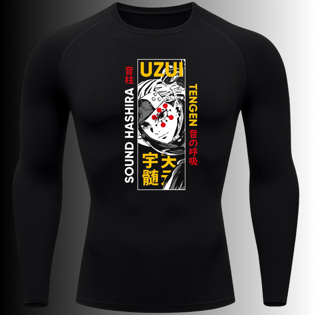 Camiseta Compressão Longa Anime Demon Slayer Kimetsu No Yaiba Tengen ...