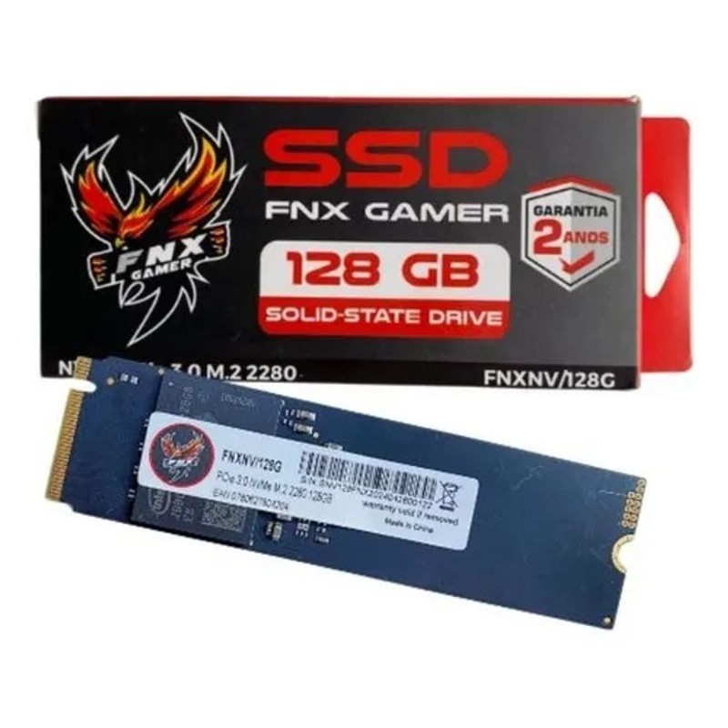 Hd Ssd 128GB FNX Gamer, M2 2280 Nvme, FNXNV/128G | Shopee Brasil