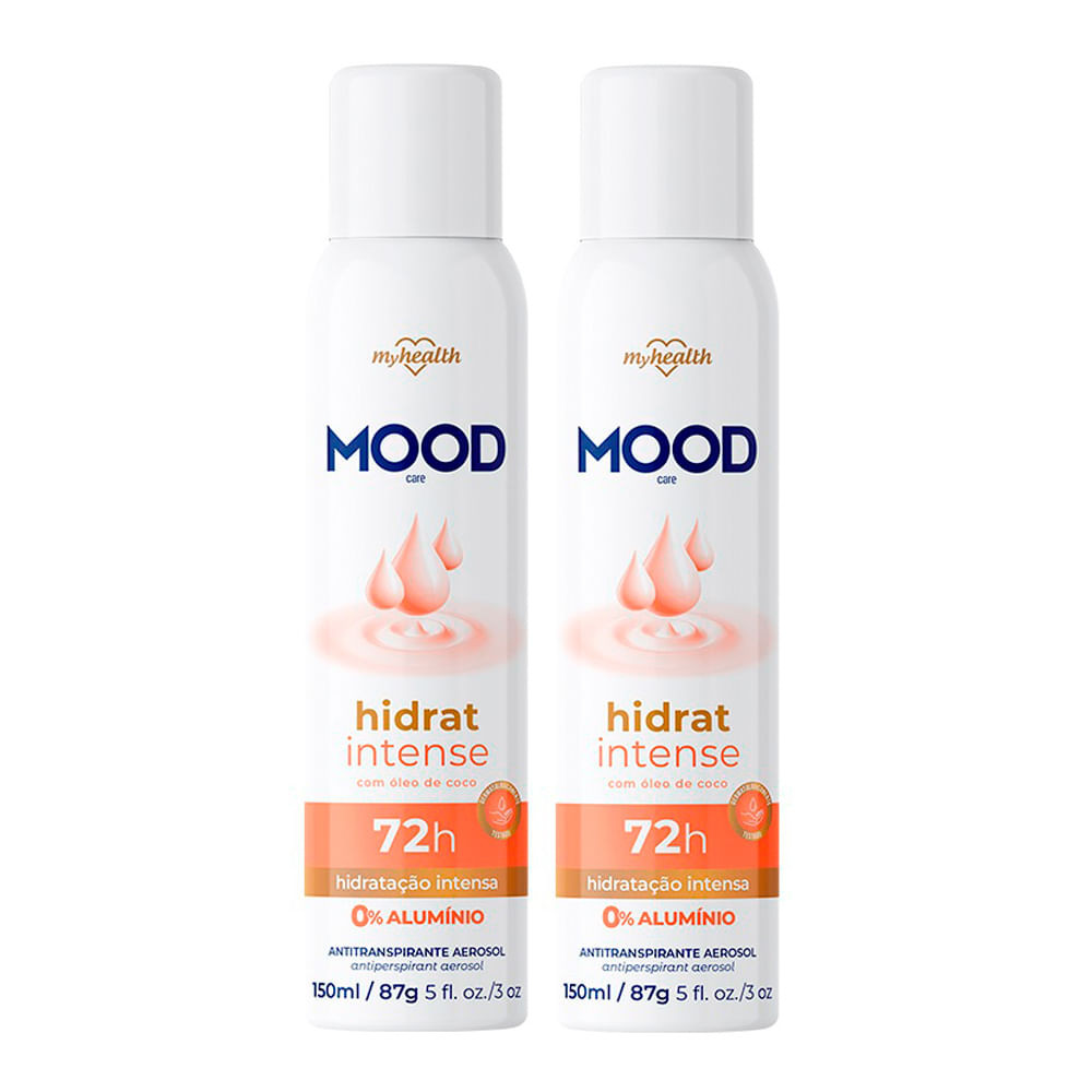 Kit 2 Desodorante Mood Care Aerosol Hidrat Intense Antitranspirante 72h ...