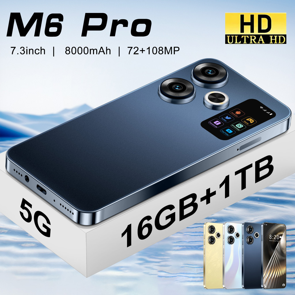 Global Horizon M6 Lin Smartphone 5G Android 16GB RAM 1TB ROM 7.3 ...