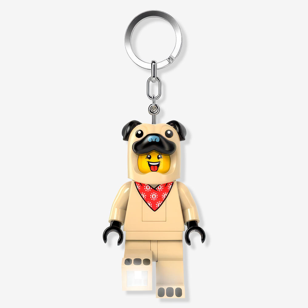 Chaveiro Lego com Lanterna Pug Guy – Lego | Shopee Brasil