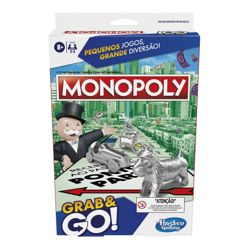 Jogo Hasbro Monopoly Grab and Go | Shopee Brasil