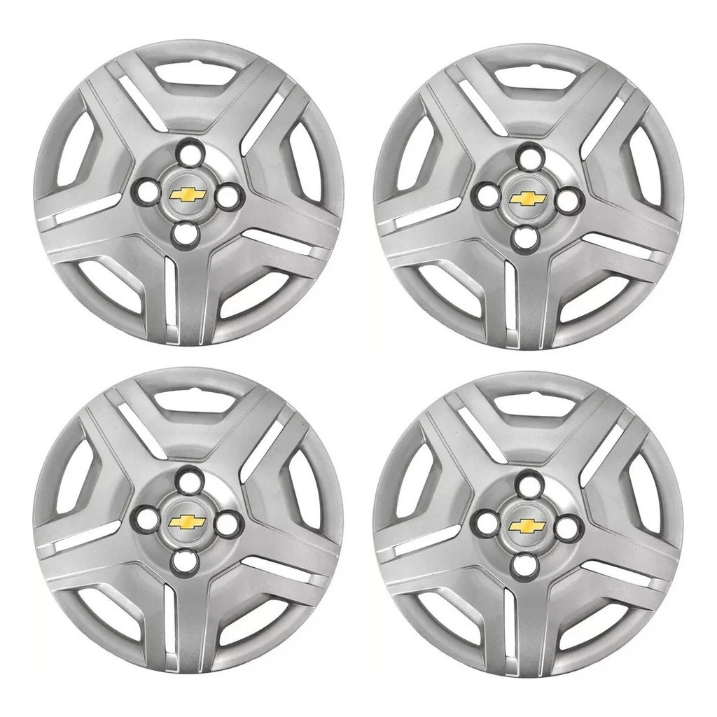 Jogo Calota (c/emblema) Aro 14 Onix Prisma 14/16 Joy 17 / 18 | Shopee ...