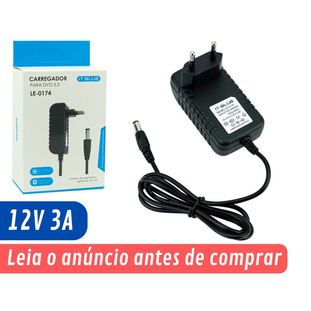 Fonte 12v 3A em Oferta | Shopee 2026