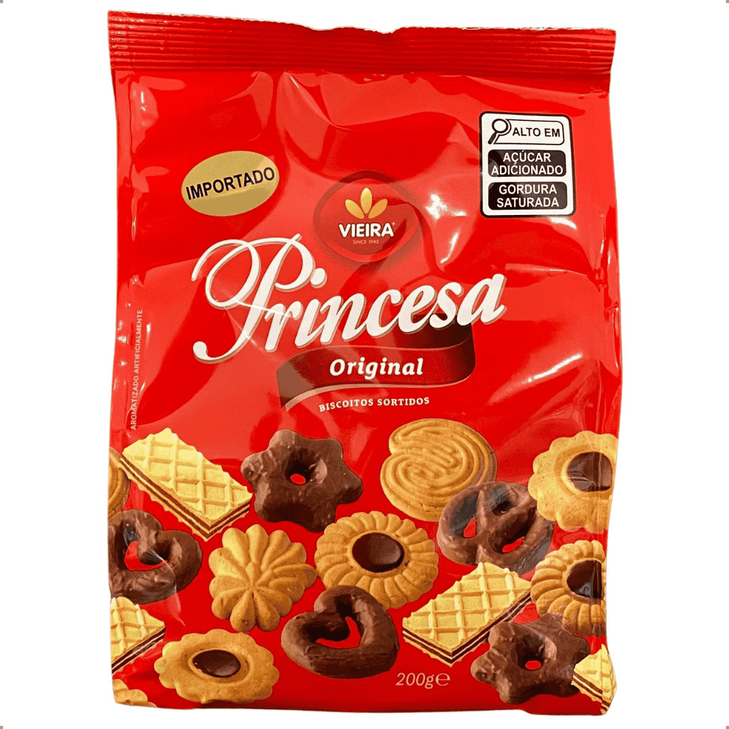 BISCOITO VIEIRA PRINCESA SORTIDO 200G | Shopee Brasil