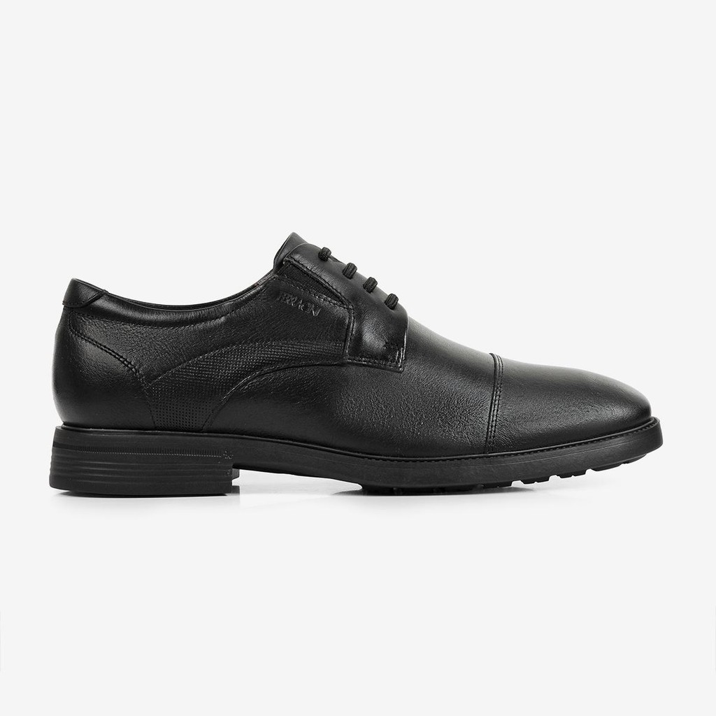 Sapato Ferracini Masculino Social Preto Couro Legítimo Derby | Shopee ...