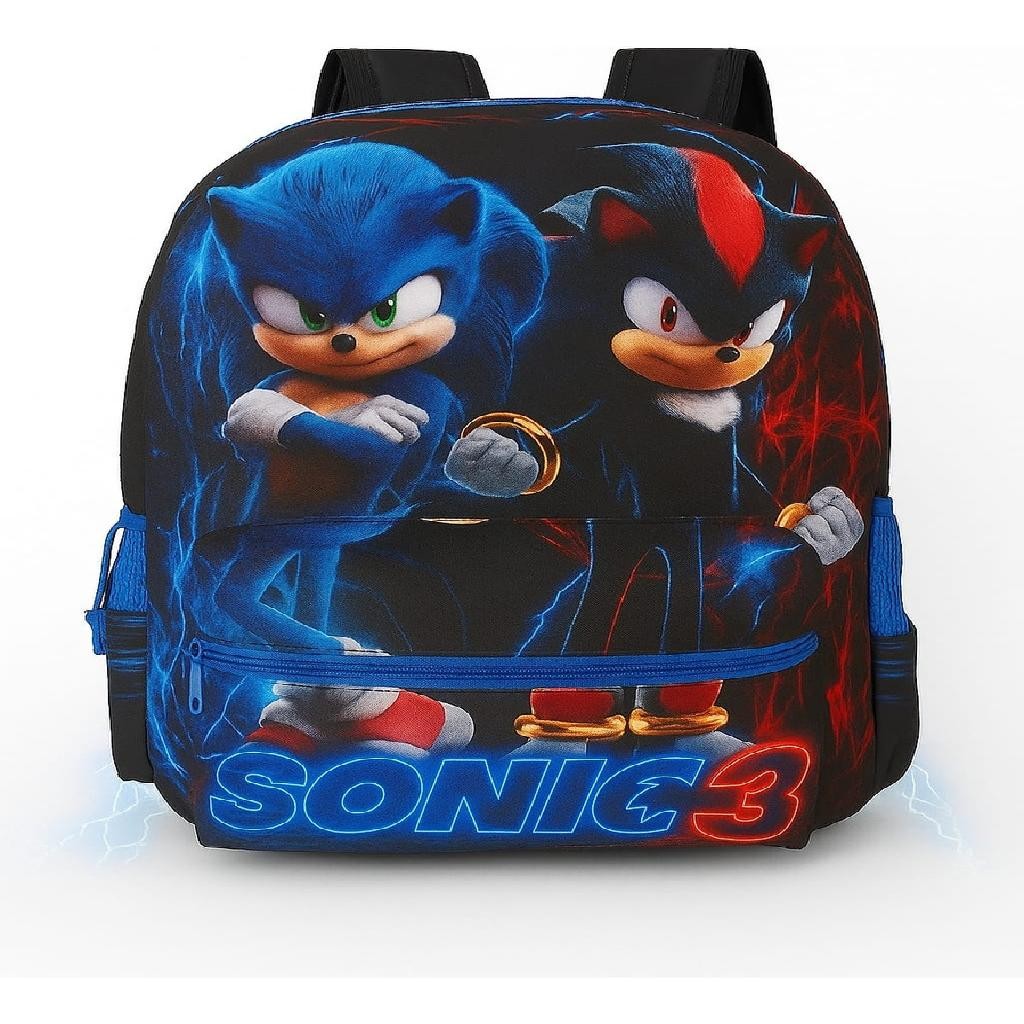 Mochila Sonic 3 Filme Escolar Juvenil Infantil Costas | Shopee Brasil