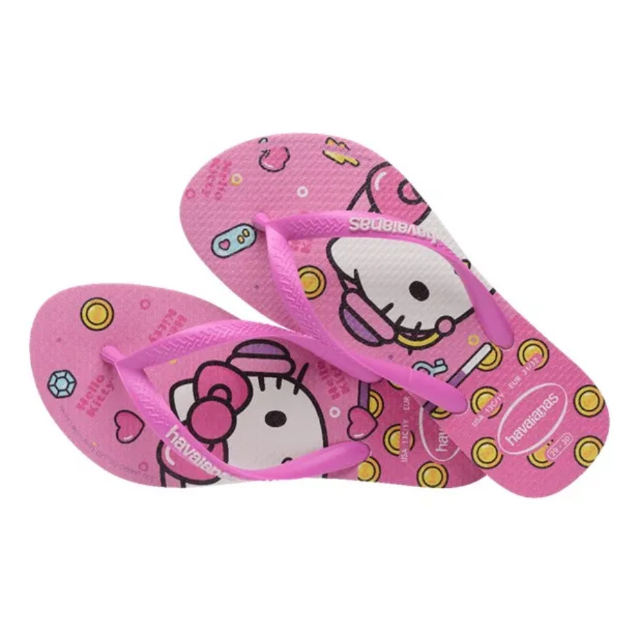 Havaianas Original Slim Hello Kitty - Magenta | Shopee Brasil