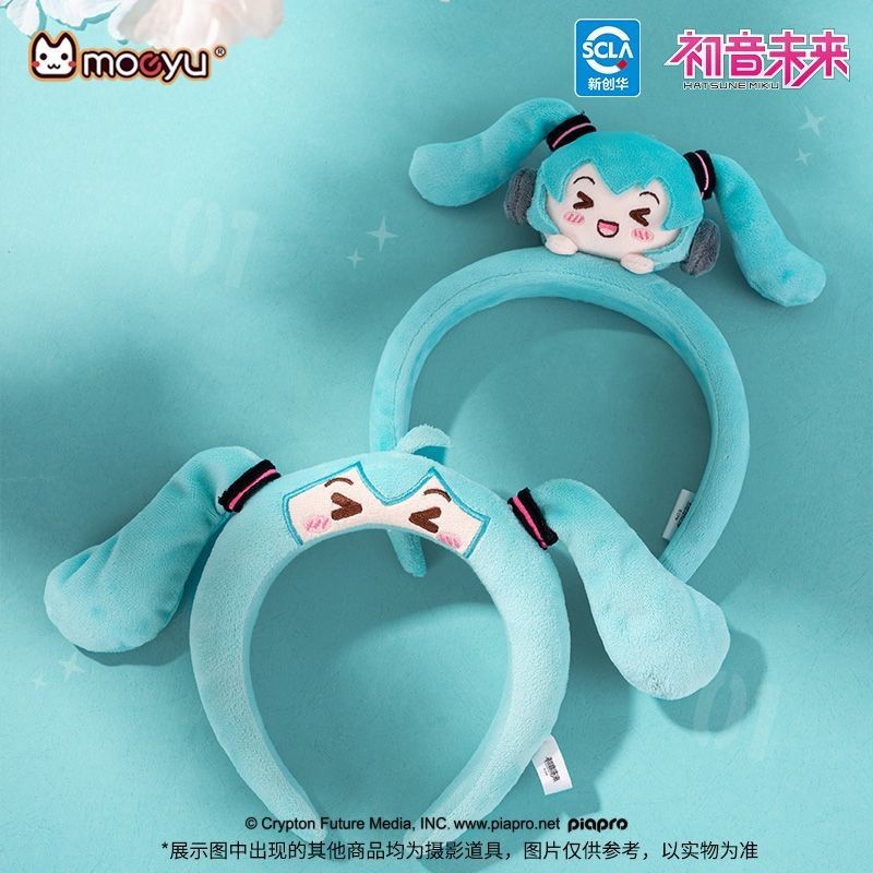 Moeyu Hatsune miku rosto lavagem lantejoulas bandana bonito miku menina ...