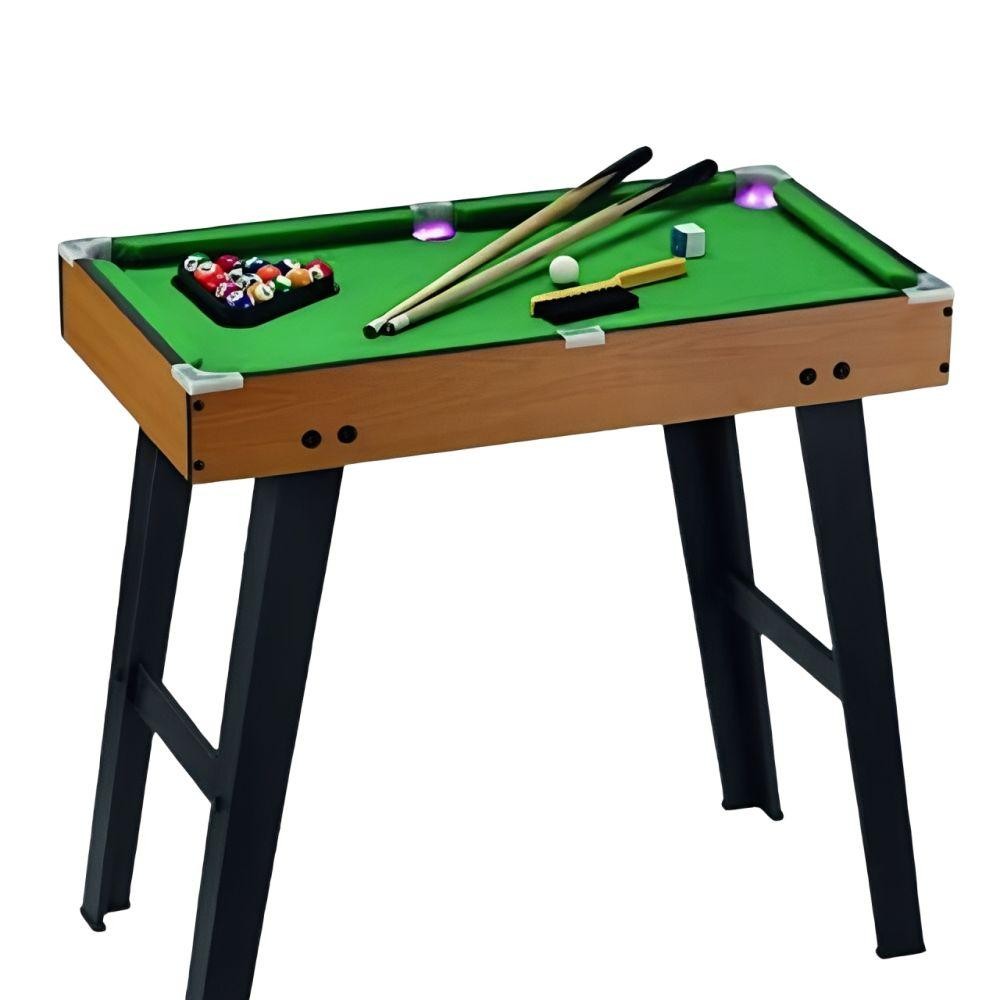 Mesa de Sinuca Master em Madeira Com Led 11112 - Zippy Toys | Shopee Brasil