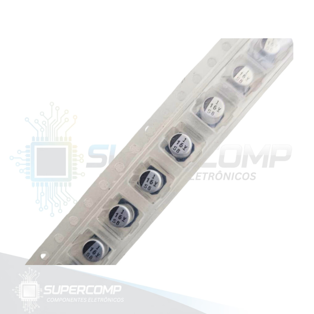 10 Peças * Capacitor Eletrolítico de Aluminio 1UF 16V SMD | Shopee Brasil