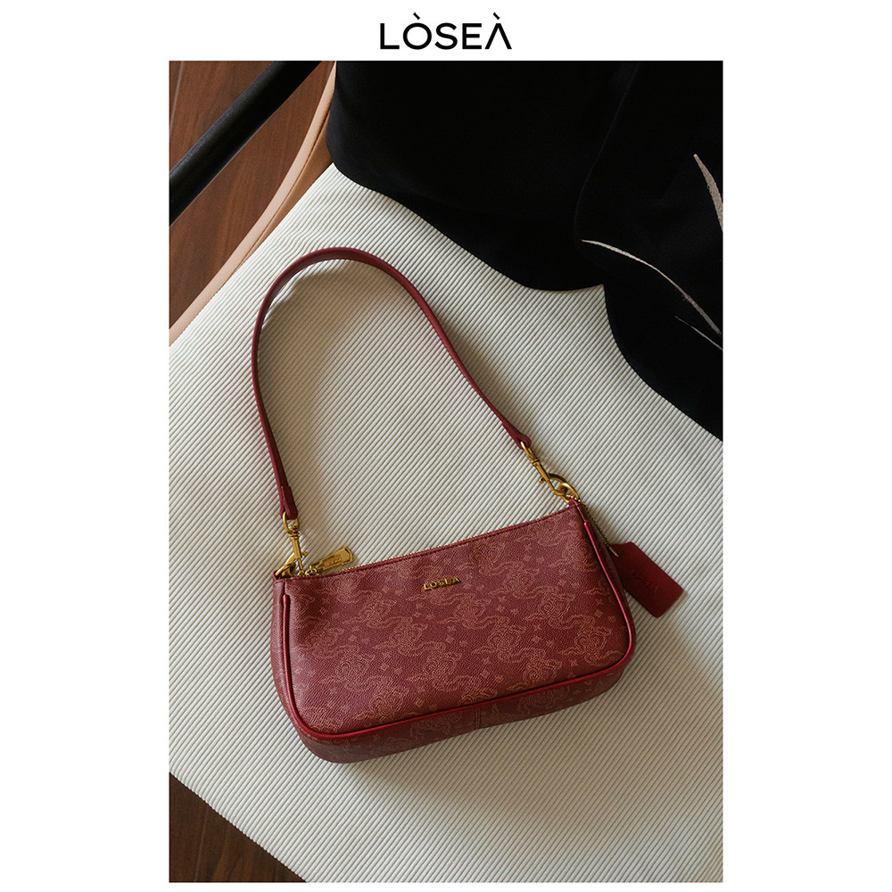 LOSEA Relíquias Culturais Co-Branded Ruyi Cloud Pattern Mahjong Bolsa ...