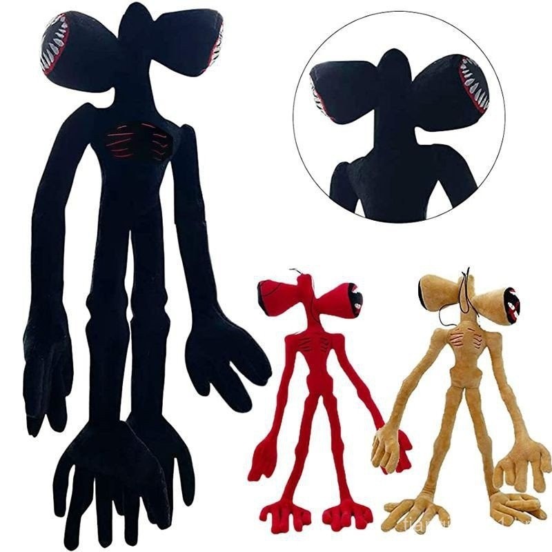 15-55cm Siren Head Plush Toy White Black Sirenhead Stuffed Plush Doll ...