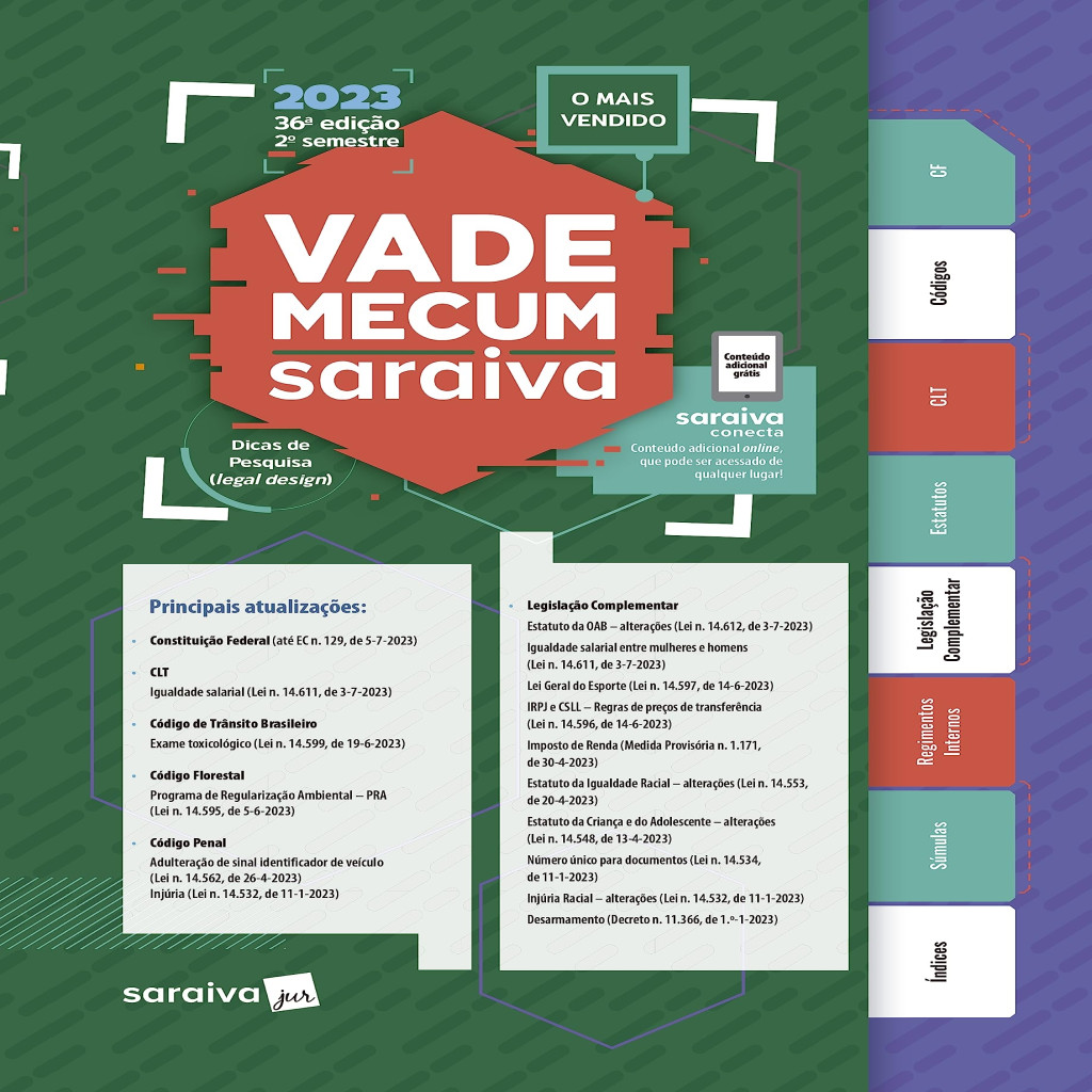 Vade Mecum Saraiva - Tradicional - 2023 autor - | Shopee Brasil