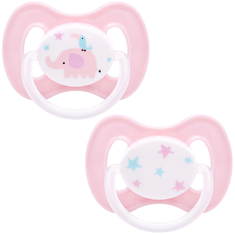 KIT CHUPETAS BUBA COMFORT TAM 2 ELEFANTE ROSA | Shopee Brasil