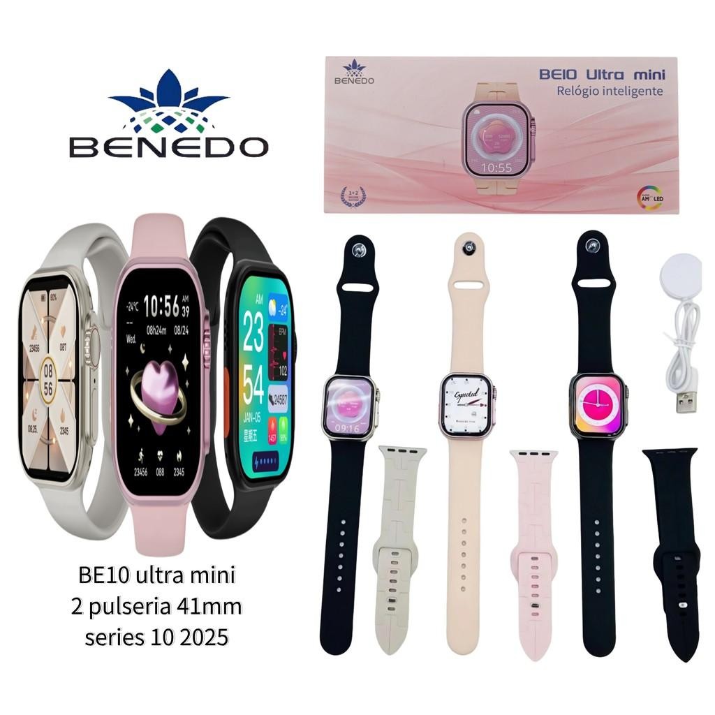 Smart Watch BE10 Ultra mini 41mm inteligente series 10 2025 2 Pulseiras ...