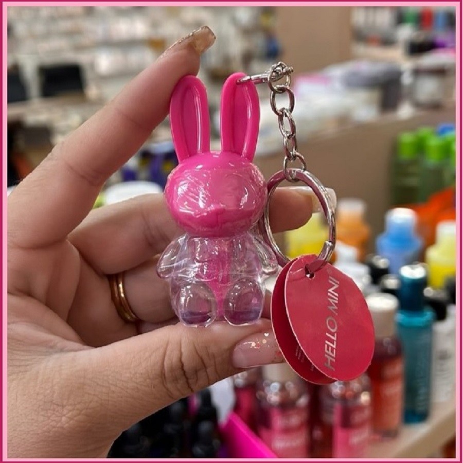 Hello Mini Gloss Y252 | Chaveiro Coelhinho Fofo com Brilho Labial ...