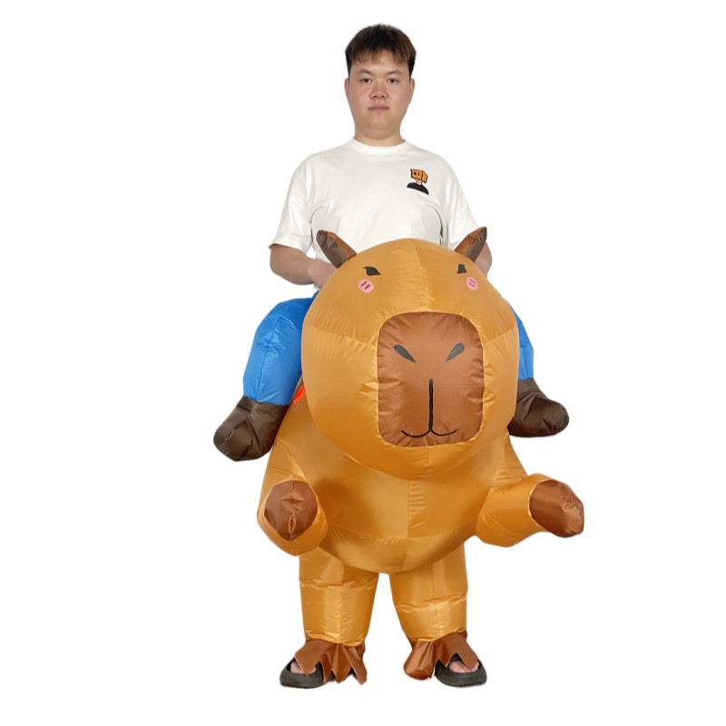 Fantasia Inflável de Capivara Fantasia Inflável Cosplay Mascote Monstro ...