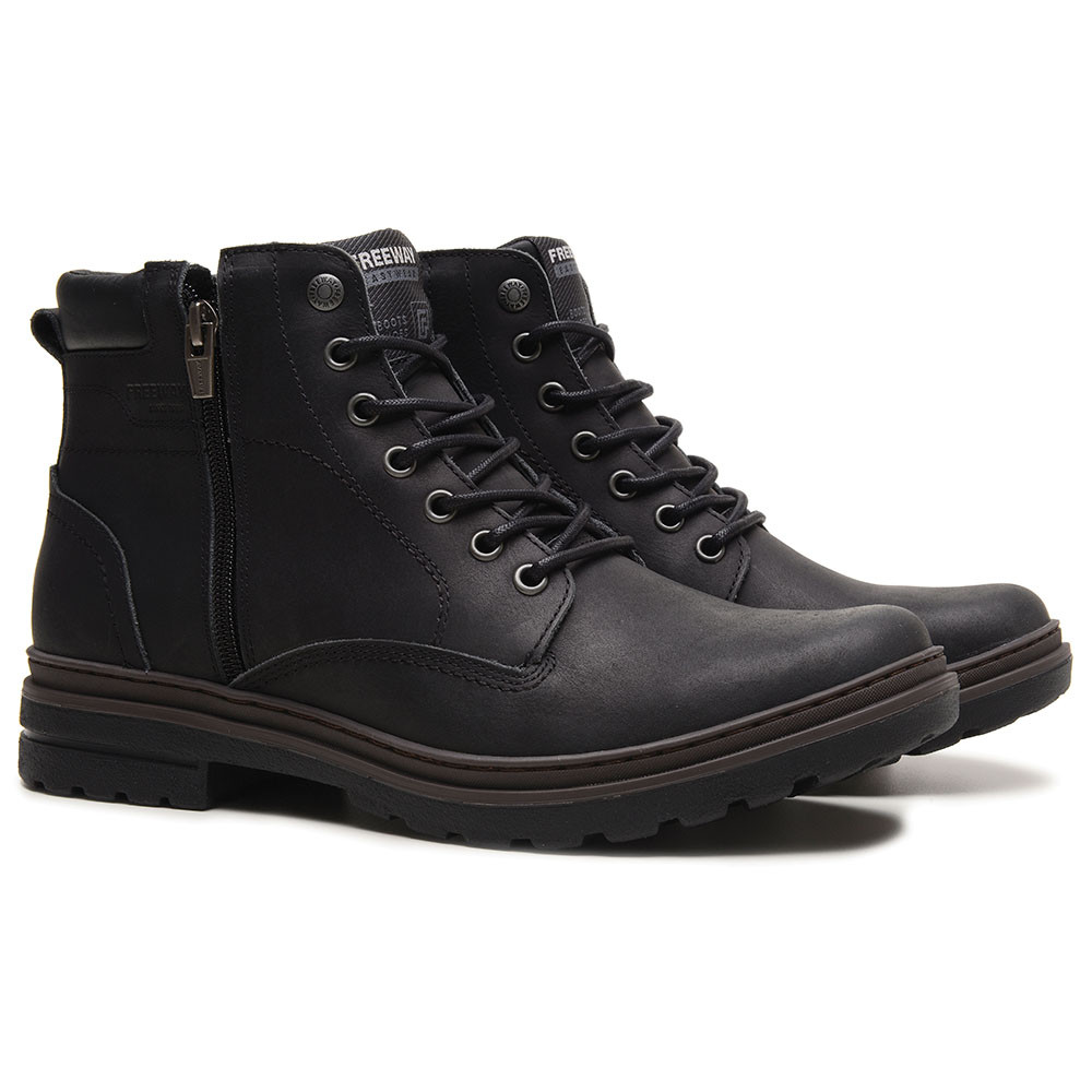 Bota Masculino Freeway DjangoX 1932 Couro Preto | Shopee Brasil