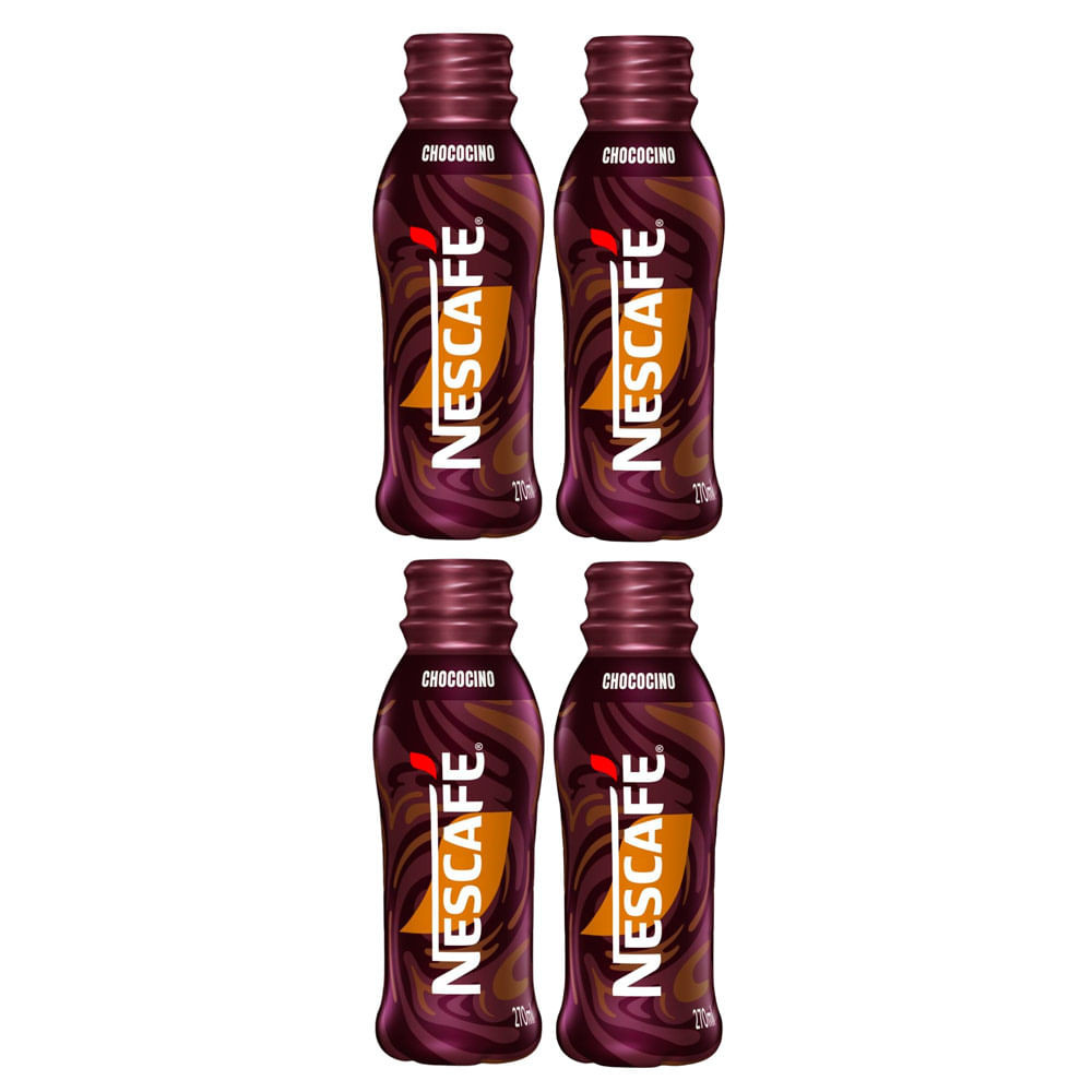 Kit 4 Bebida Láctea Nescafé UHT Chococino 270ml | Shopee Brasil