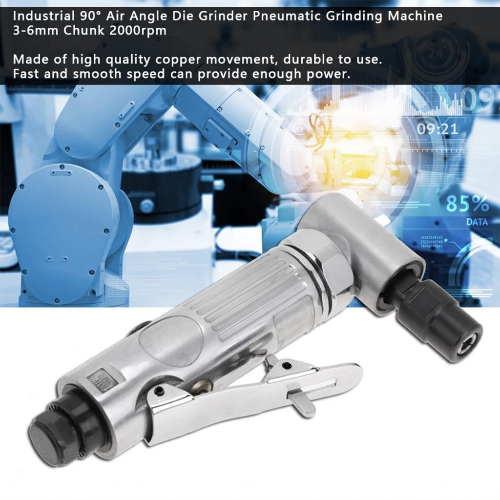 AG-315B Pneumatic Die Grinder 2000rpm 3-6mm Chunk Industrial 90° Air ...
