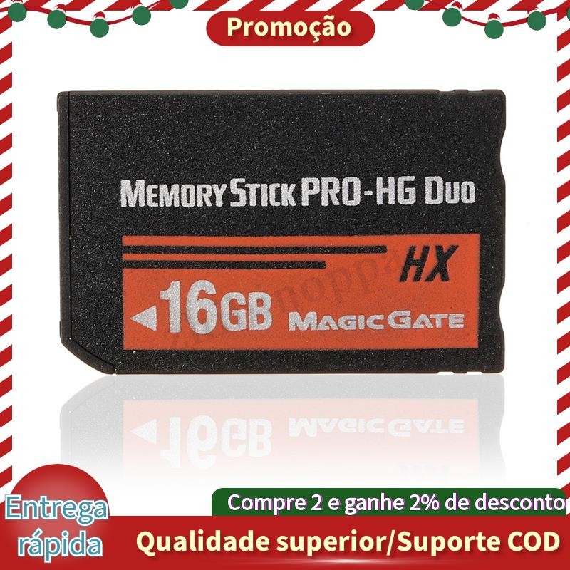 Memory Stick MS Pro Duo Cartão Flash Câmera Cybershot | Shopee Brasil