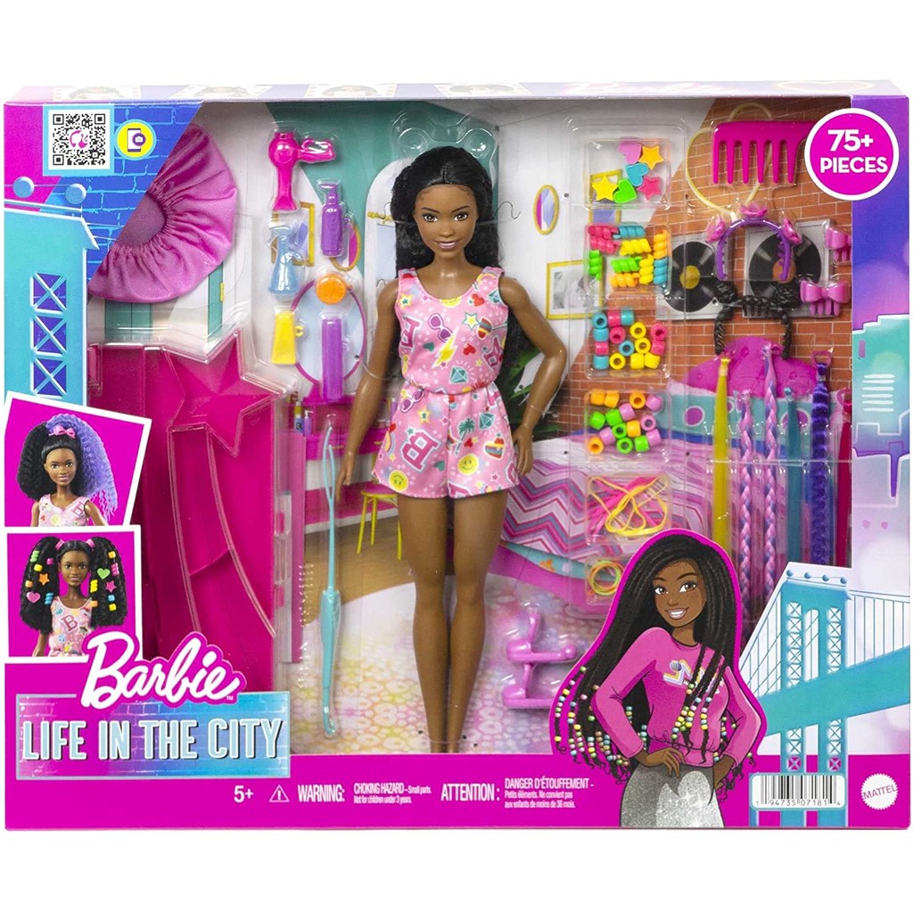 Barbie Life In The City Brooklyn Penteados Divertidos - Mattel HHM39 ...