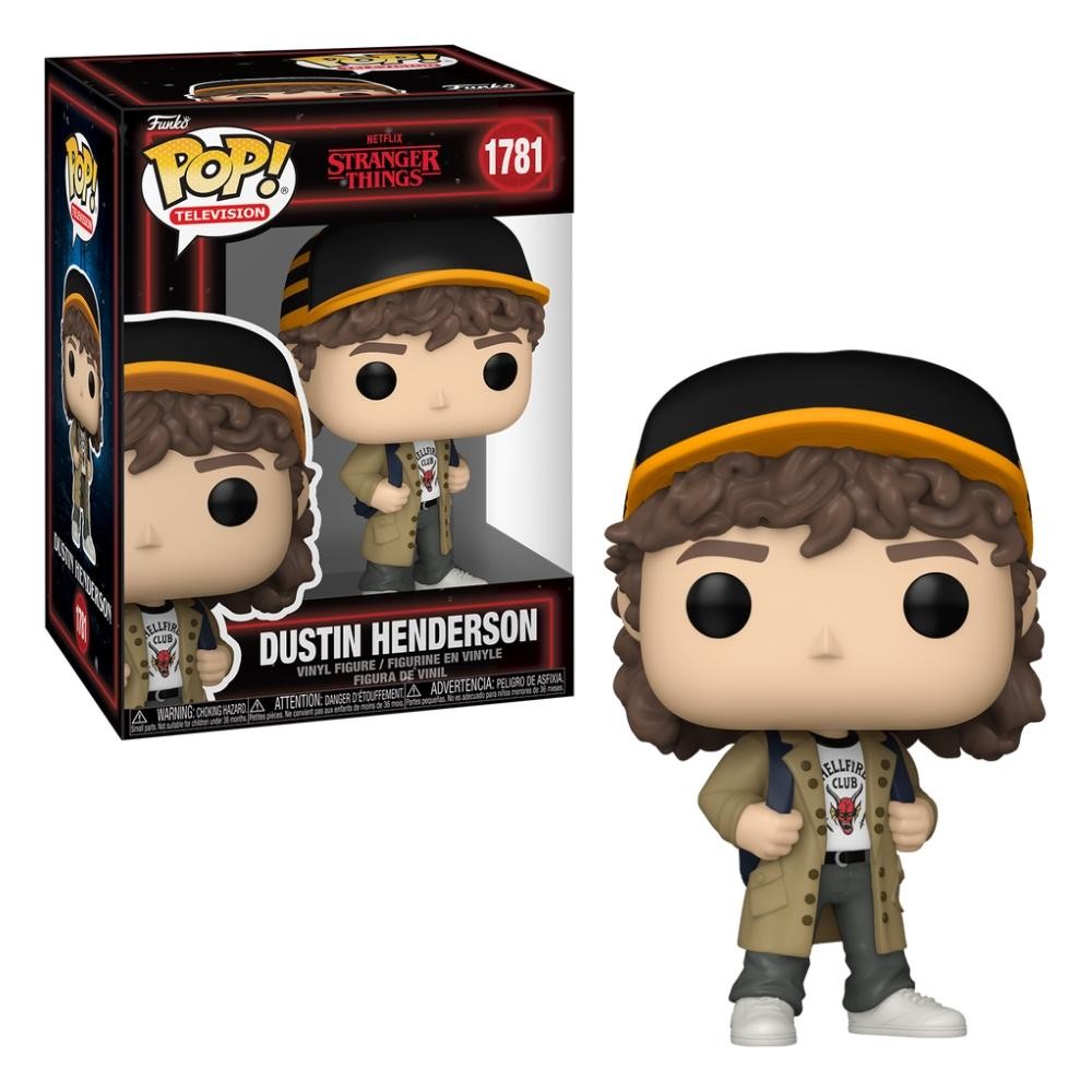 Boneco FunkoPop Netflix Stranger Things T5 Dustin Henderson | Shopee Brasil
