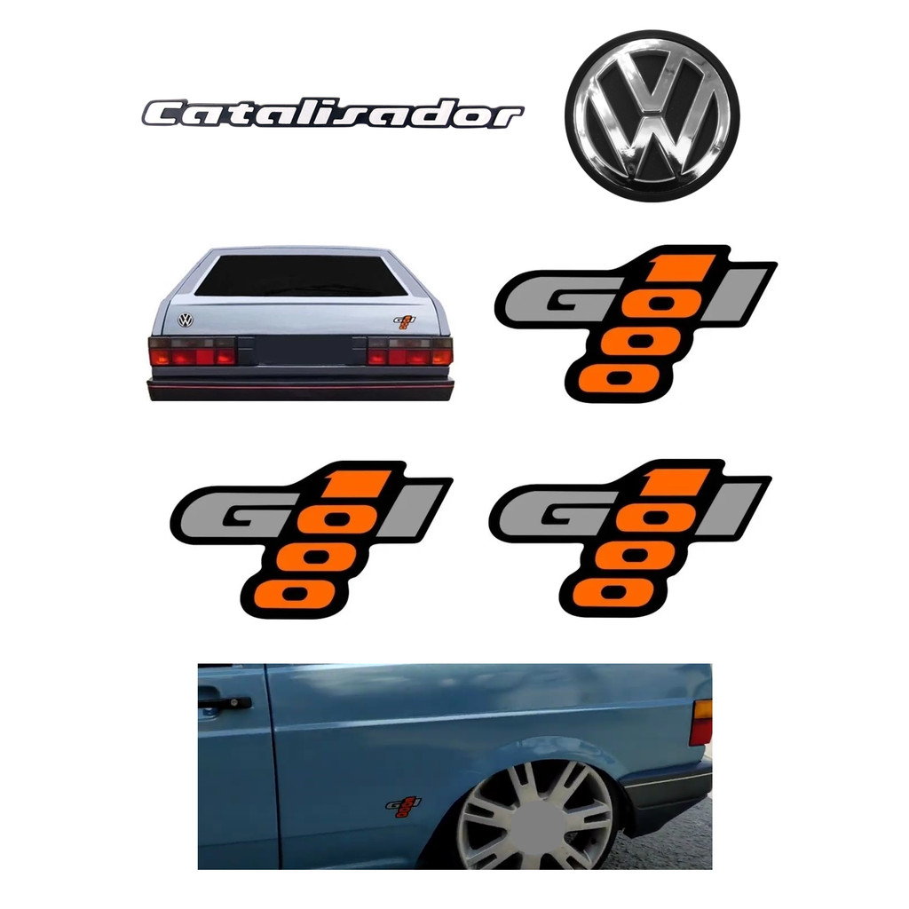 Emblema Gol 1000 + Laterais + Mala Catali - Quadrado 91 À 95 | Shopee ...