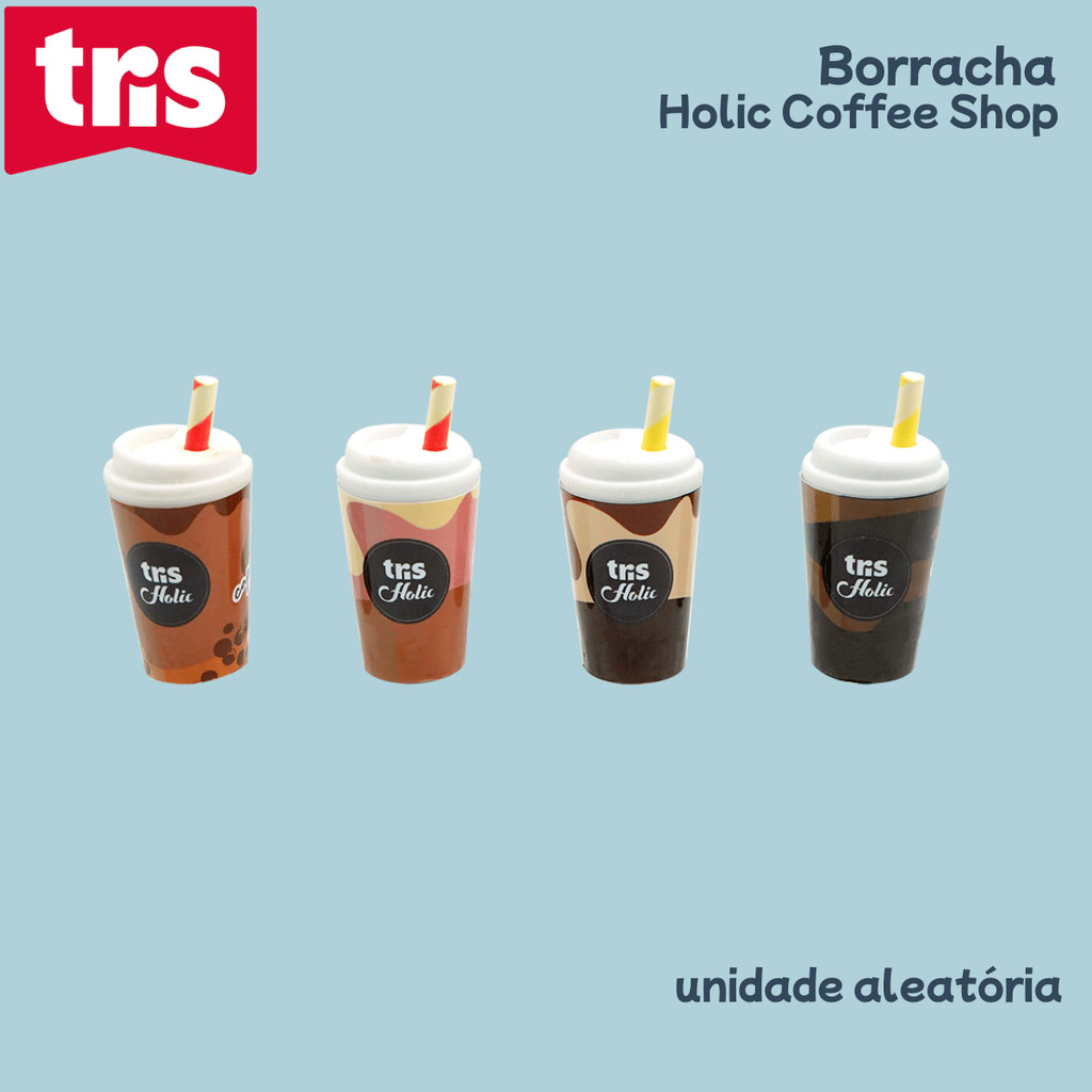 Borracha Coffee Cup Tris Holic Coffee Shop - 1un sortida | Shopee Brasil