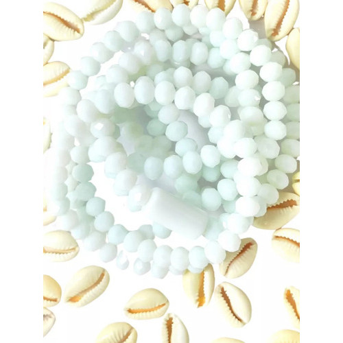 Guia Verde Guia Azul Guia Branca Leitosa Cristal 8 Mm 60 Cm | Shopee Brasil