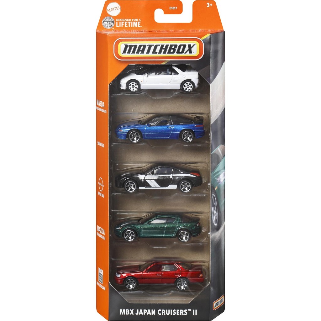 Pack 5 Matchbox - MBX Japan Cruisers II - JBX24 | Shopee Brasil