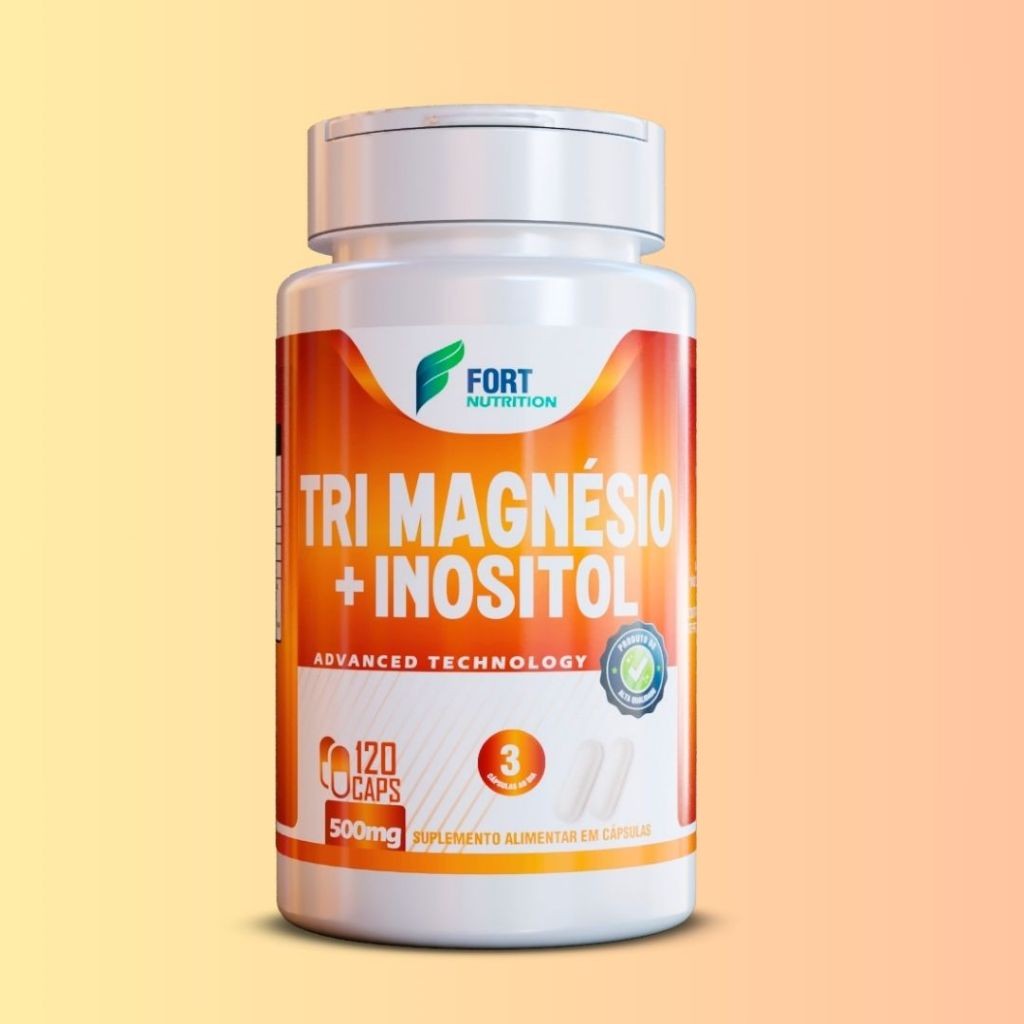 TRI-MAGNÉSIO + INOSITOL | 500mg | 120/240/360 Cápsulas | Shopee Brasil