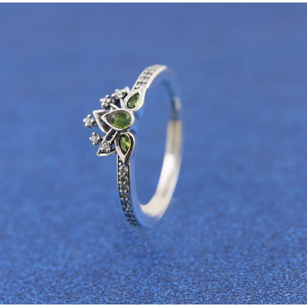 Anel Tiara Disney Princess Tiana 925 Prata Original | Shopee Brasil