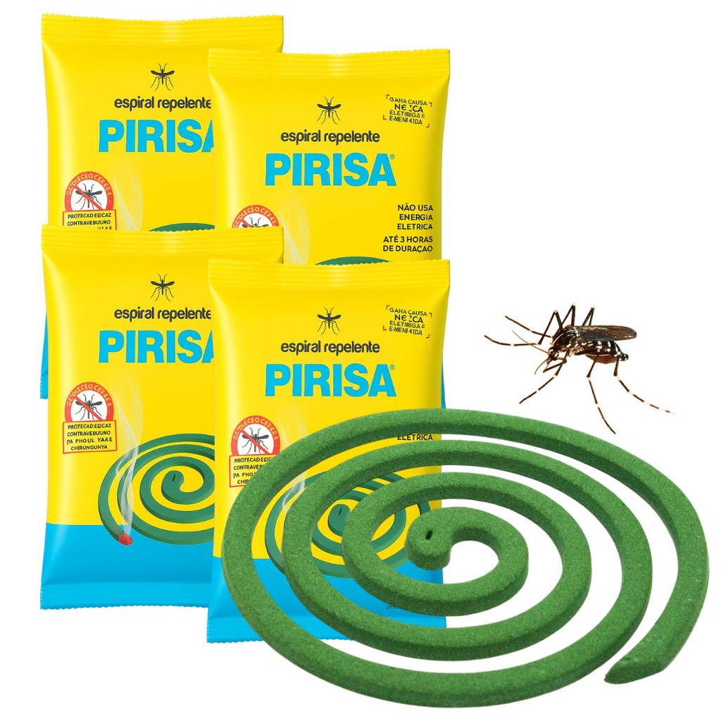 Kit 40 Espiral Repelente Contra Dengue, Zika e Chikungunya | Shopee Brasil
