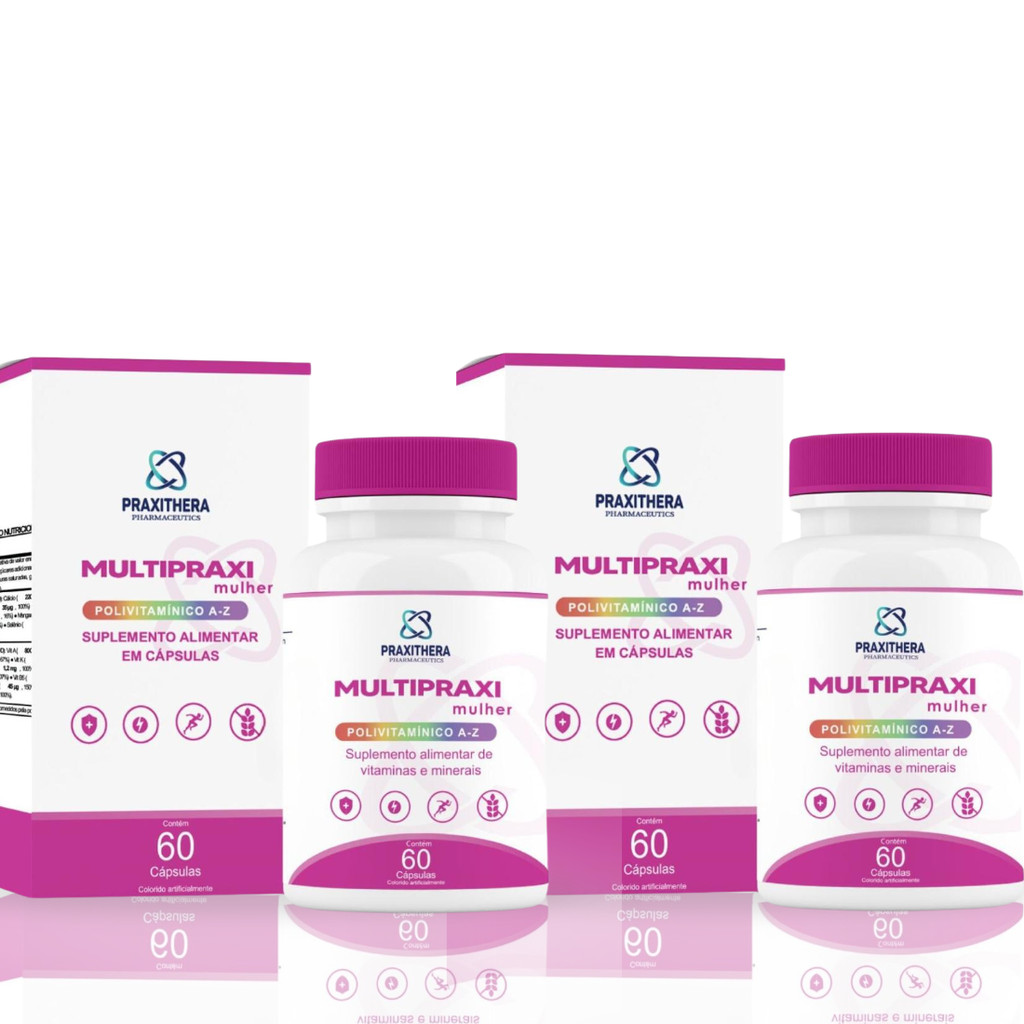 Kit Polivitamínico Mulher A-z 120 Cáps (no total) Multipraxi | Shopee ...