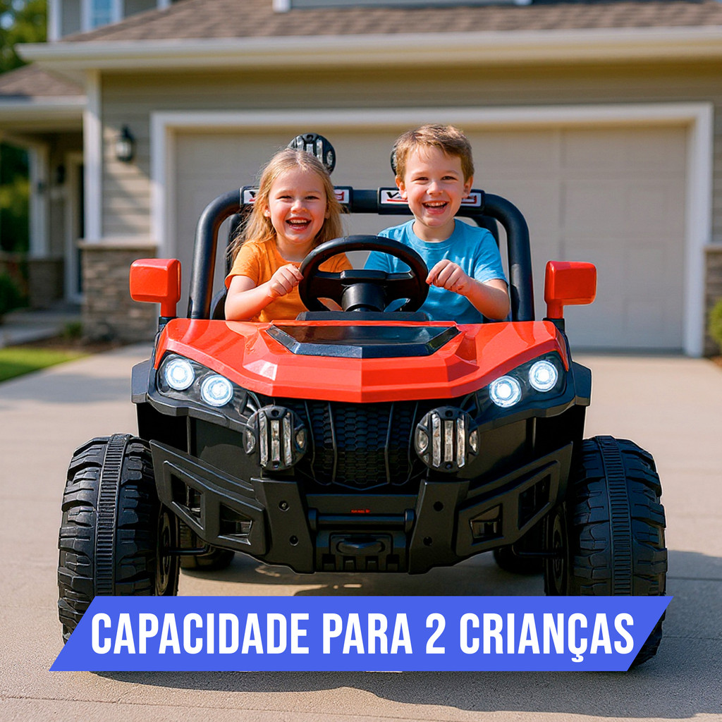 Mini Carro Eletrico Infantil Carrinho Jipe Motorizado 12v Jeep para ...