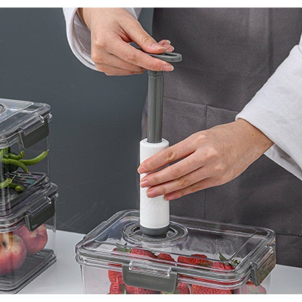 Pote Para Concervar Alimentos a Vácuo Hermético Premium com Bomba de ...