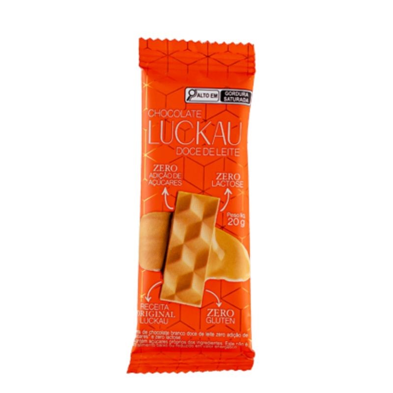 CHOCOLATE LUCKAU DOCE DE LEITE 20G | Shopee Brasil