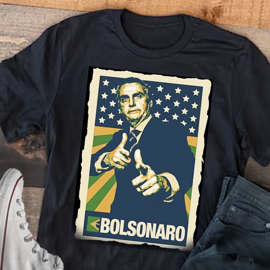 Camisa Bolsonaro Presidente 22 Patriota Camiseta Blusa Preta Unissex ...
