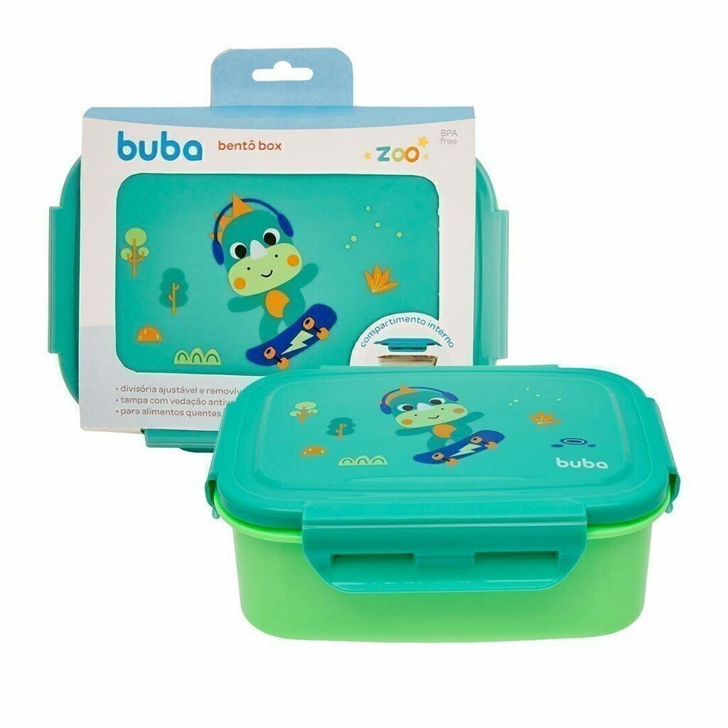 BENTO BOX BUBA ZOO DINO | Shopee Brasil