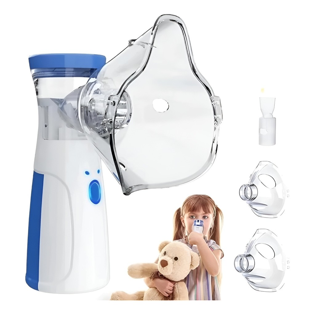 Inalador Infantil Portátil Silencioso Nebulizador Aparelho Compacto ...