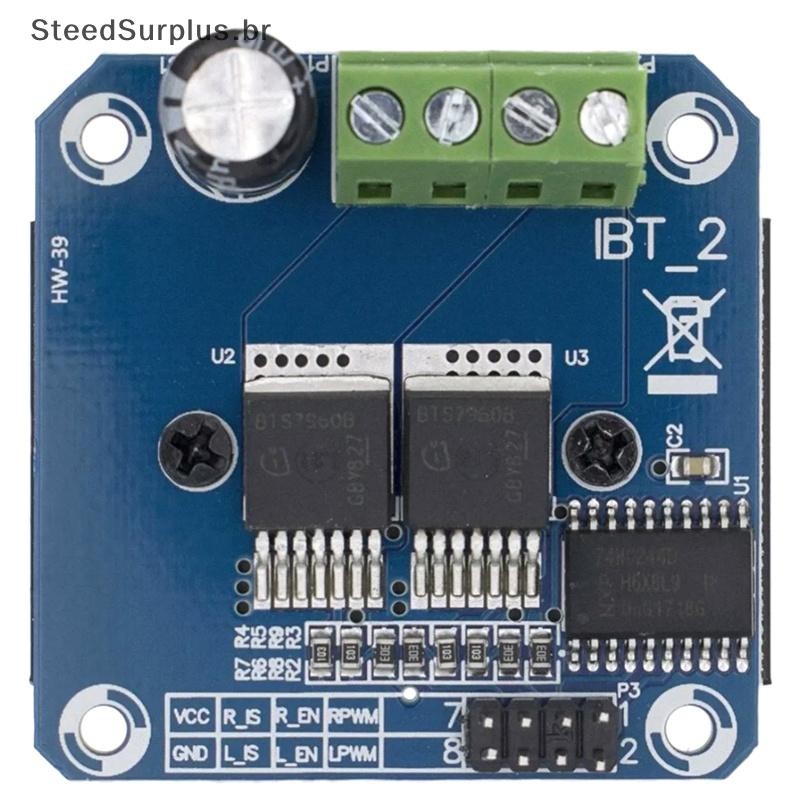 SS BTS7960 43A Módulo De Driver De Alta Potência Com Ponte H Dupla DIY ...